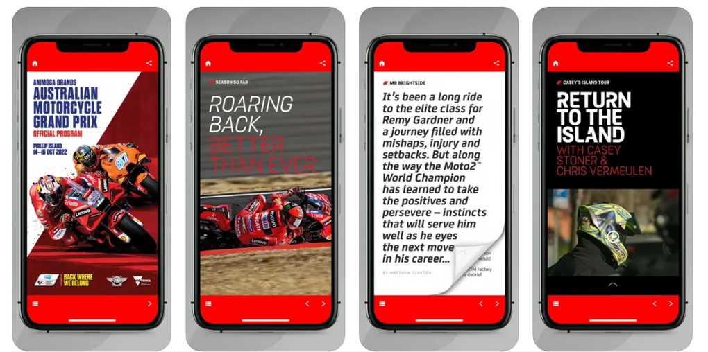 Aus MotoGP Program for iPhone - Download